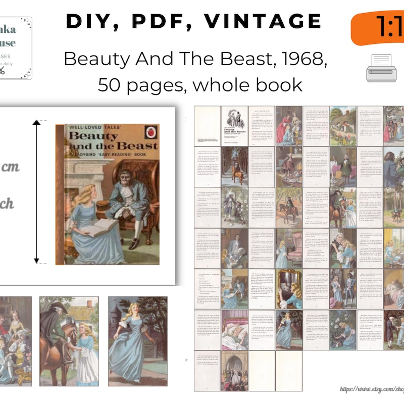 Beauty and Beast Mini - Etsy