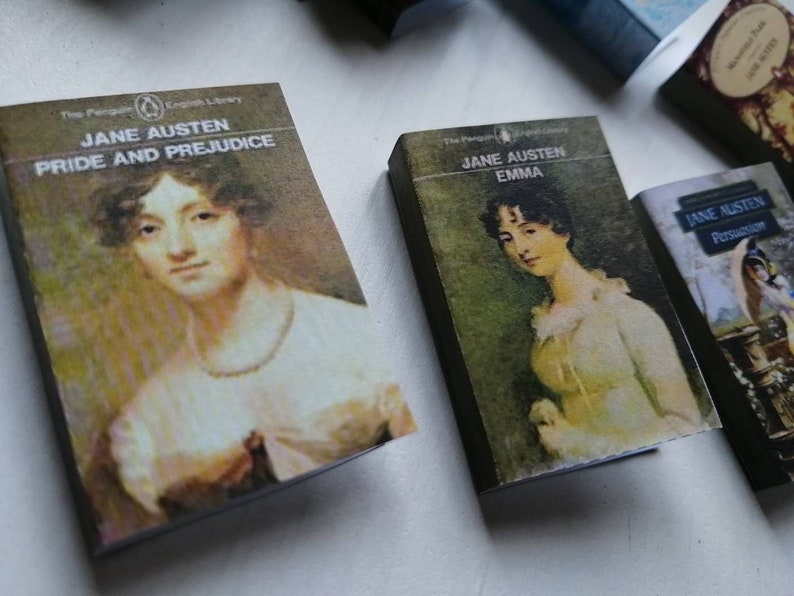 PDF Instant Download Jane Austen 12 Covers Book Miniature Dollhouse ...