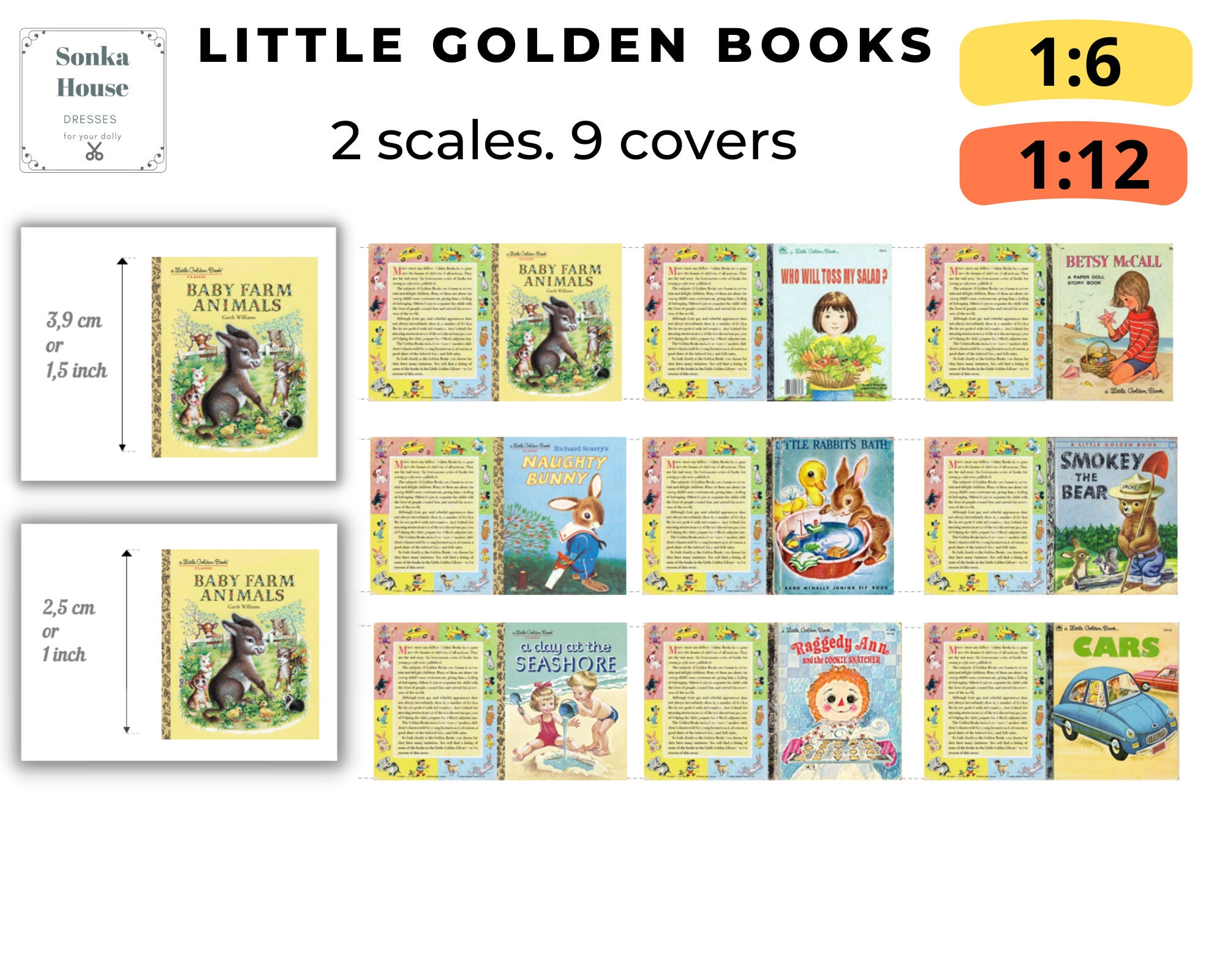 PDF Instant Download 9 Covers Book Little Golden Books - Etsy