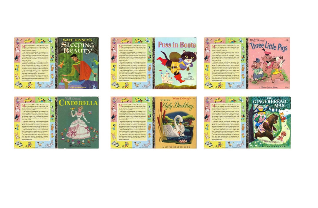 PDF Instant Download 6 Covers Book - 1950s Little Golden Books ...