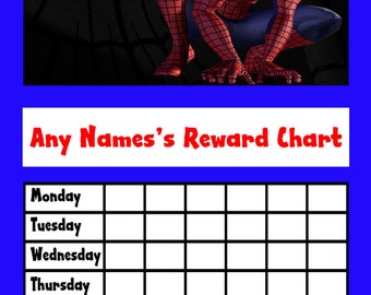 Spiderman chart | Etsy
