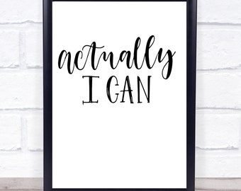Actually i can | Etsy