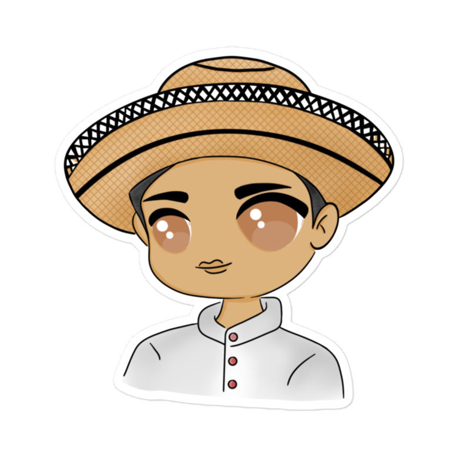 Panama Montuno Sticker: Traditional Hat, Panama Souvenir - Etsy