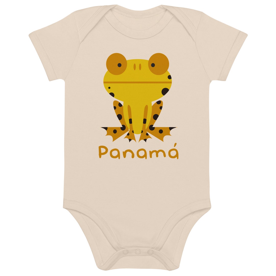 Panama Golden Frog Organic Cotton Baby Bodysuit, Panamanian Golden Frog ...