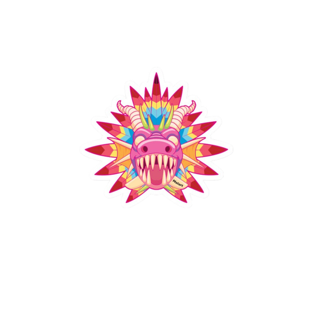 Diablico Sticker: Panama Souvenir, Mola Art (4.5" X 5") - Etsy