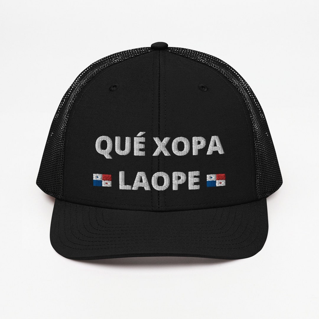 Qué Xopa Panama Trucker Cap: Embroidered Souvenir Gift - Etsy