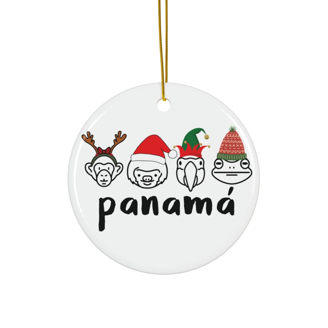 Panama Fauna Characters Ceramic Ornament, - Etsy