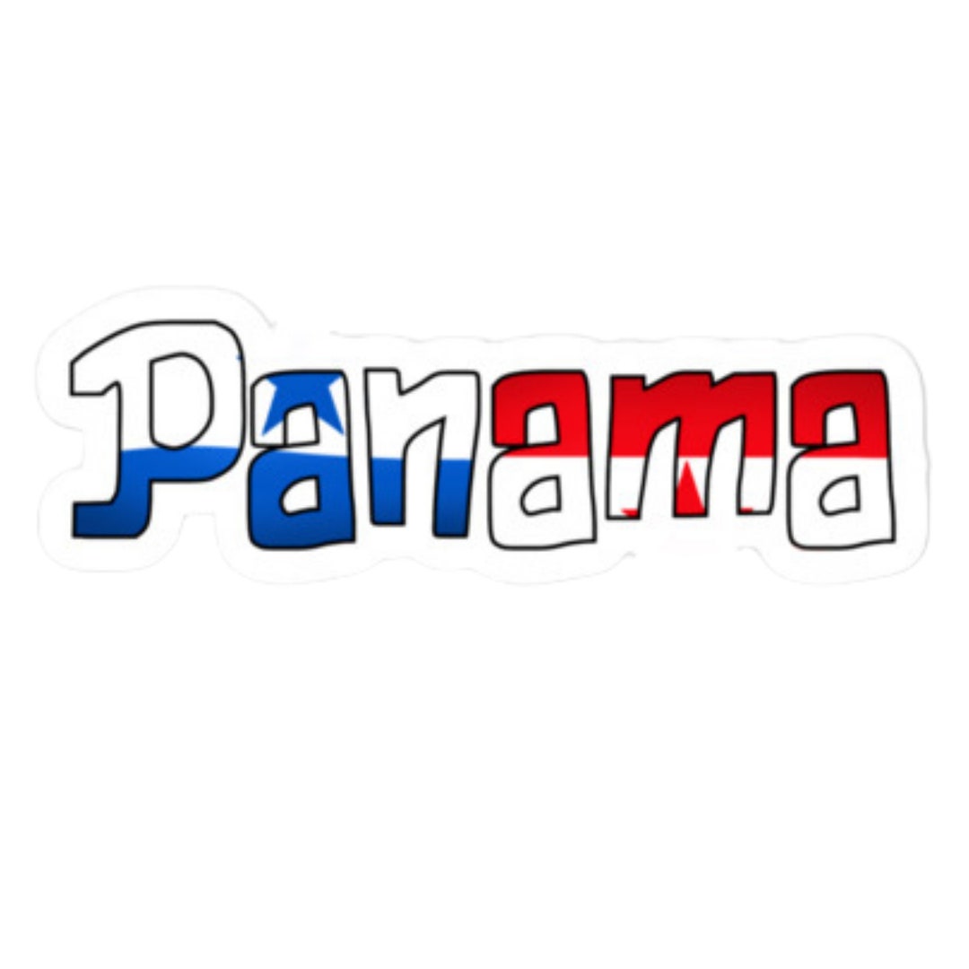 Pegatina de Panamá, Palabra Panamá, Calcomanía de la Palabra Panamá ...
