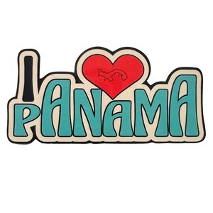 I LOVE PANAMA Vintage Sticker: Panama Souvenir (3" X 1.5") - Etsy