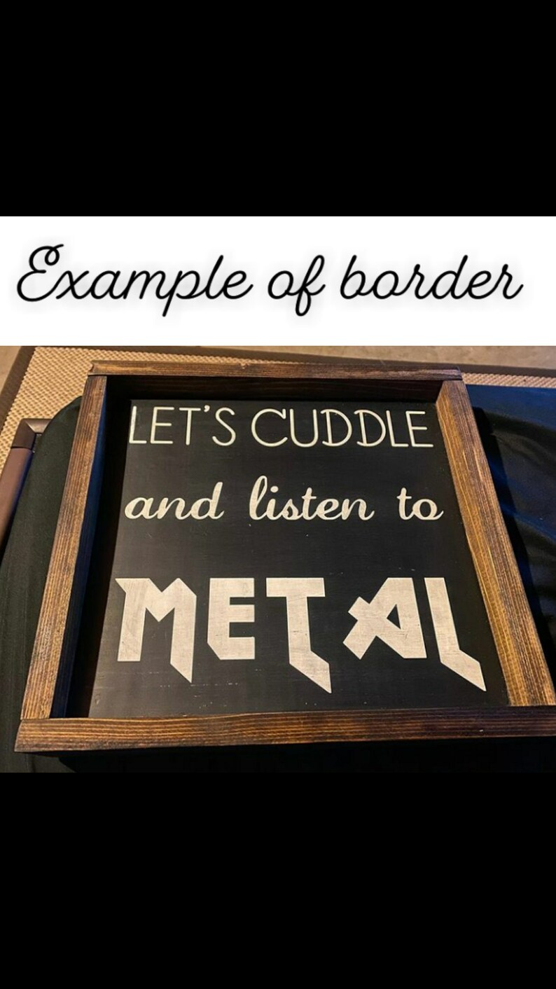 Lets Cuddle Listen to Metal Wood Sign - Handmade Rocker Decor - Etsy