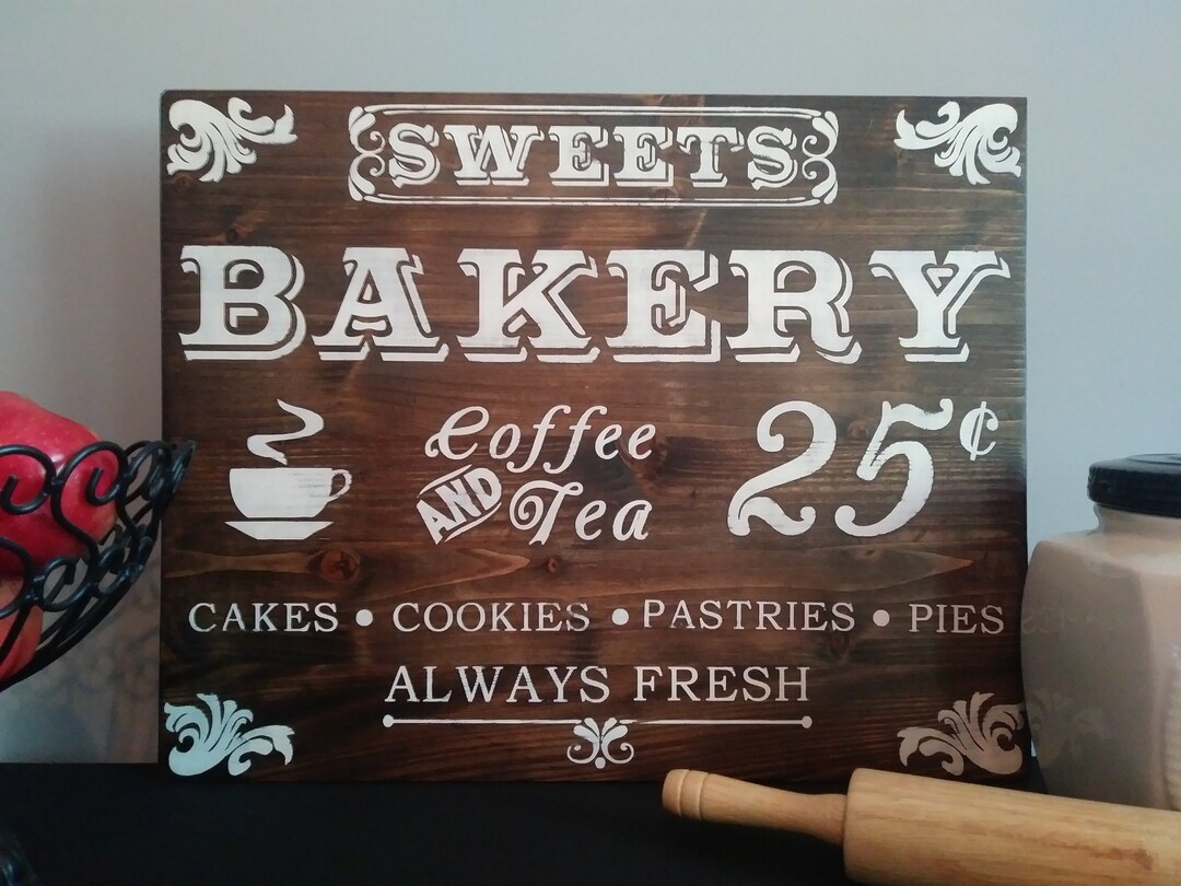 Vintage Style Bakery Sign - Etsy