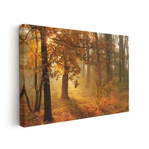 Autumn Forest Canvas Print || Autumn Forest Wall Art || Autumn Forest ...