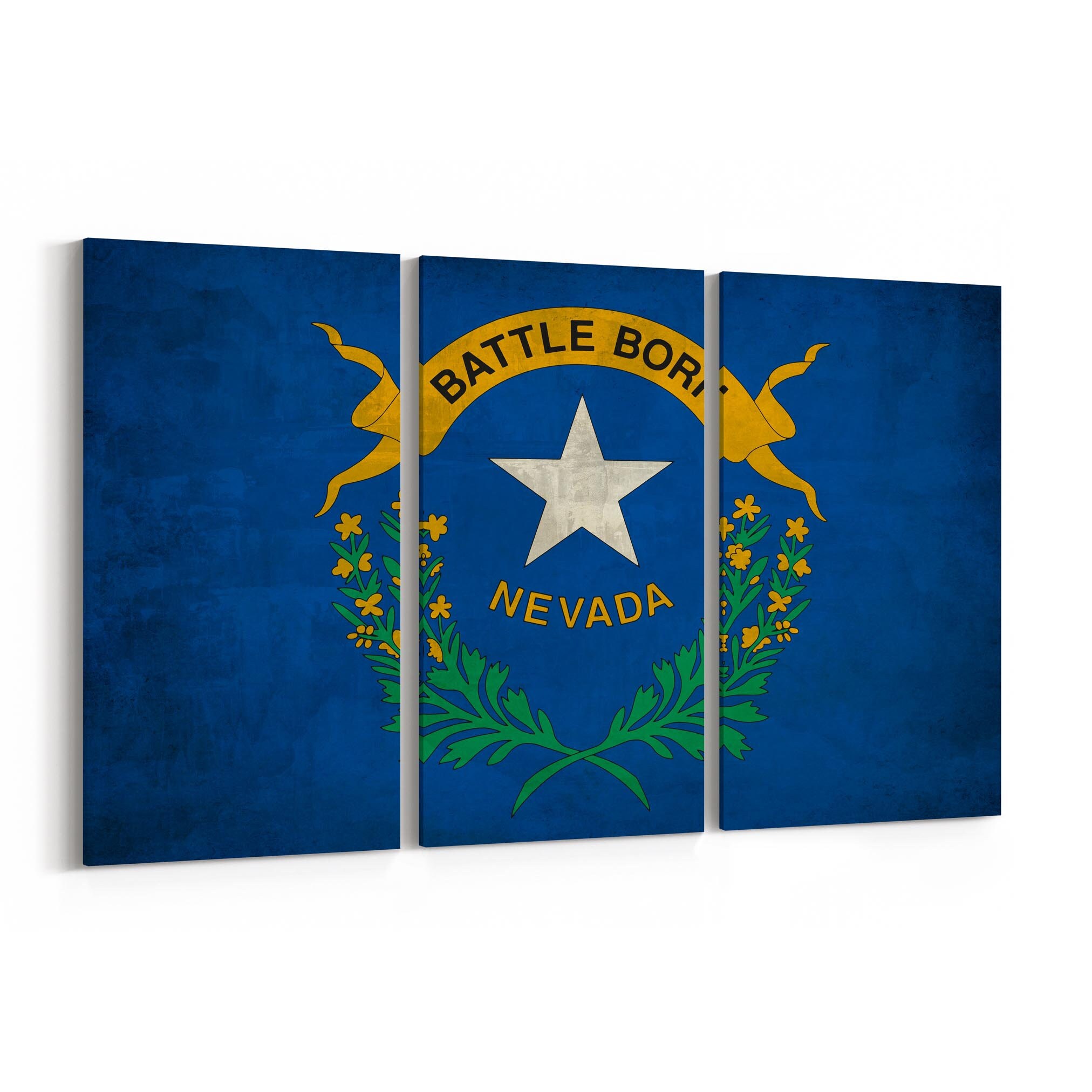 Nevada State Flag Canvas Print Nevada State Flag Wall Art | Etsy