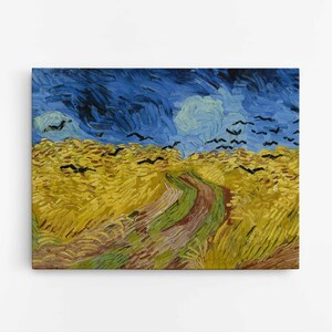 Wheatfield With Crows Van Gogh Wall Art || Wheatfield With Crows Canvas ...