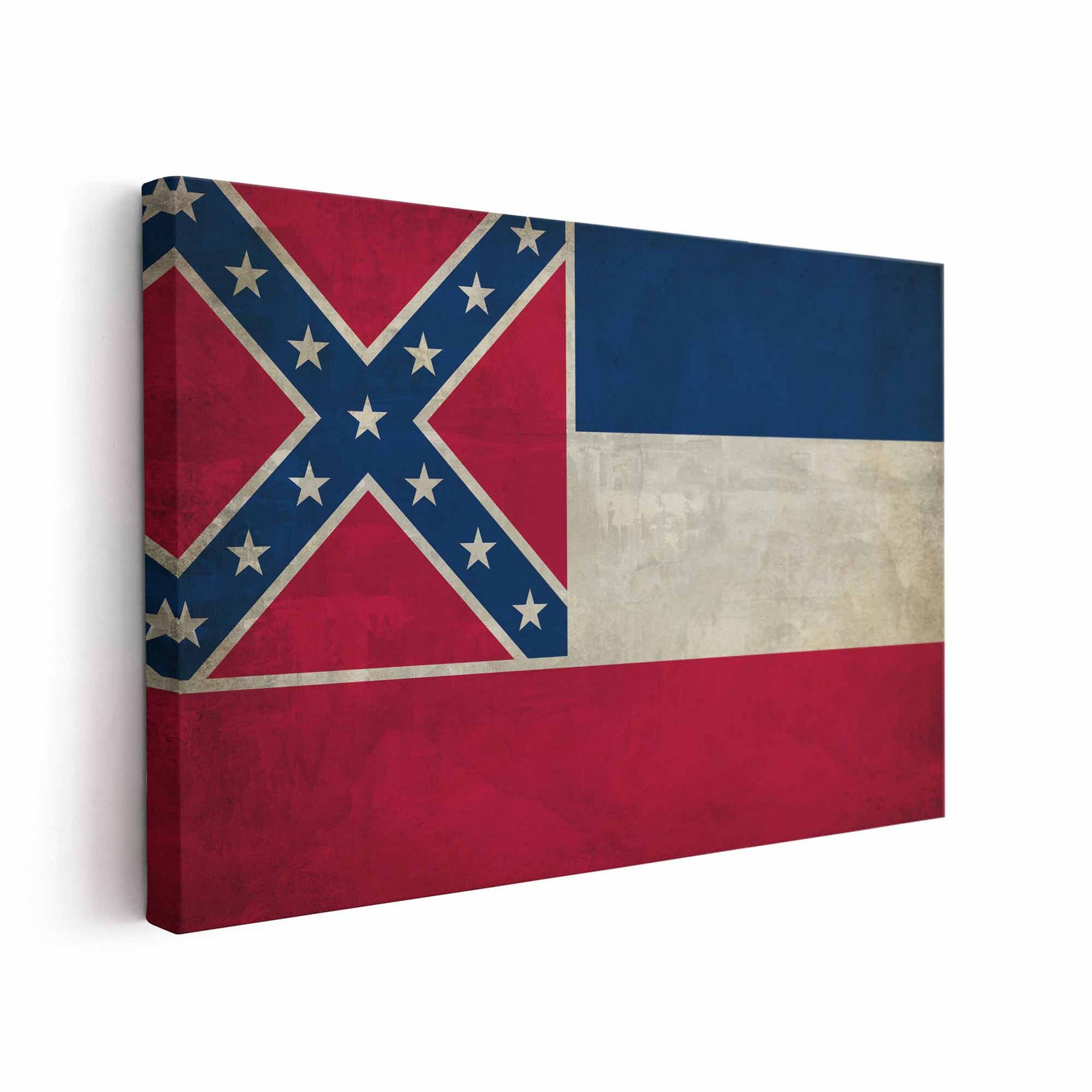 Mississippi State Flag Canvas Print Mississippi State Flag - Etsy
