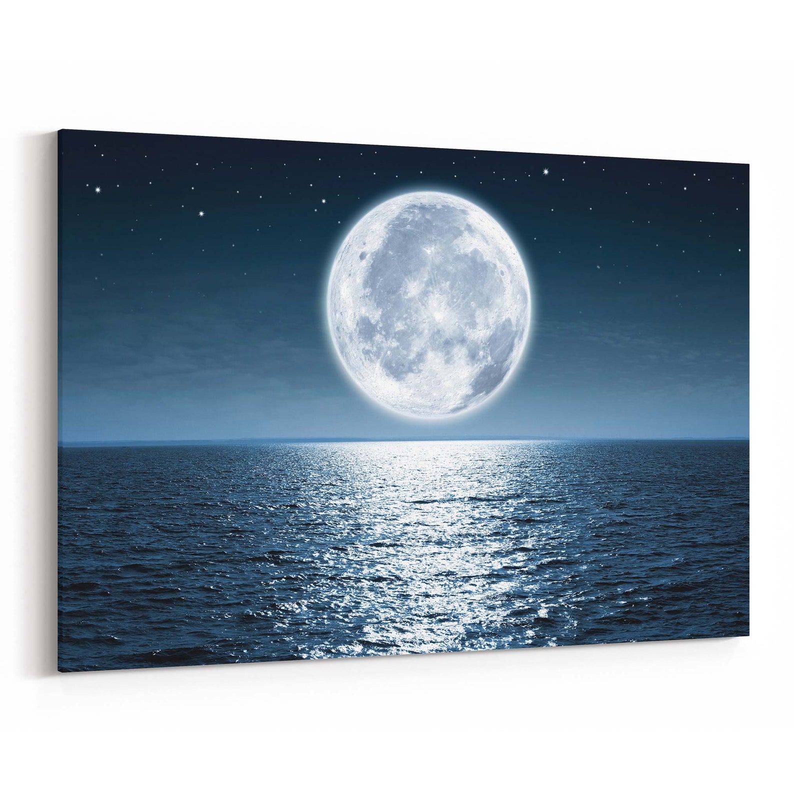 Full Moon Canvas Print Full Moon Wall Art Canvas Multiple | Etsy