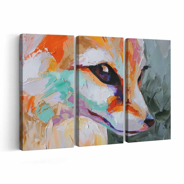 Abstract Fox Art - Etsy