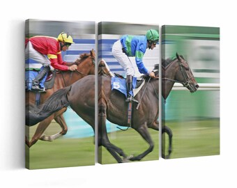 Horse Racing Wall Art Print 8x10 Horse Decor - Etsy