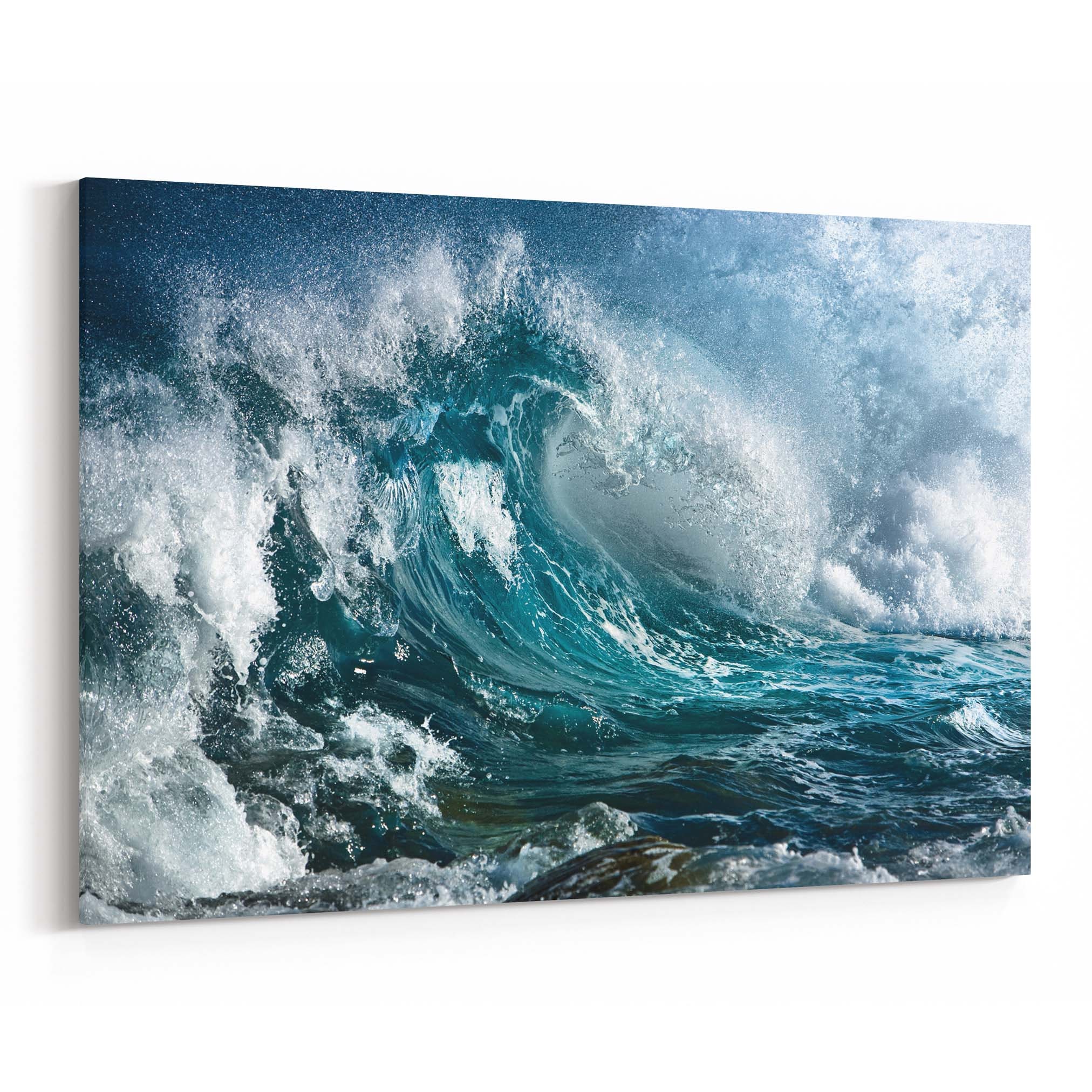 Ocean Wave Canvas Print Ocean Wave Wall Art Canvas Multiple | Etsy