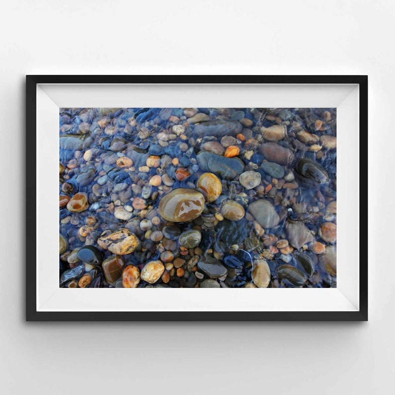 River Rocks Canvas Print River Rocks Wall Art River - Etsy