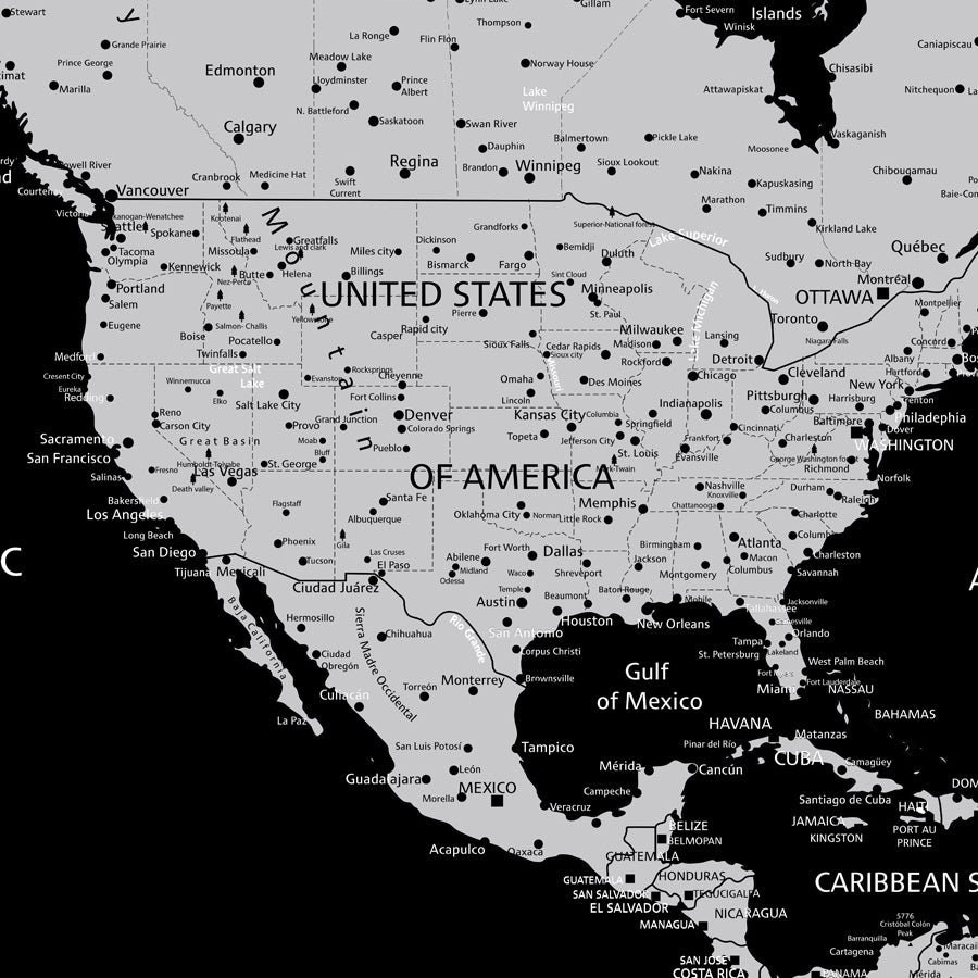 Black Push Pin World Map Personalized World Map Black Push Pin - Etsy