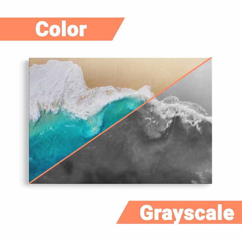 Ocean Top View Canvas Print Ocean Top View Wall Art - Etsy