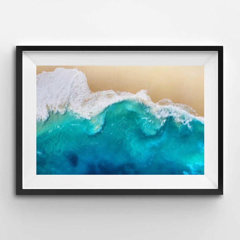 Ocean Top View Canvas Print Ocean Top View Wall Art - Etsy