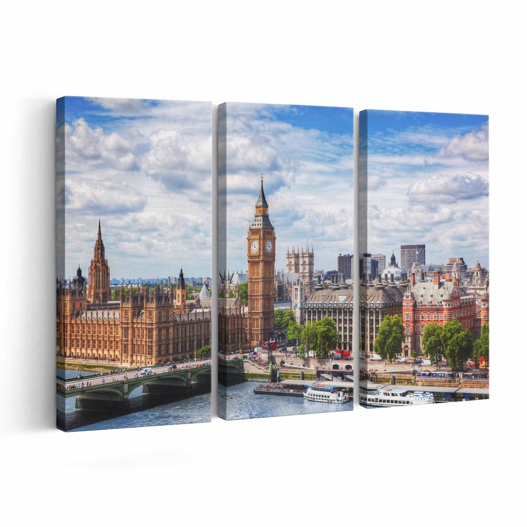 Big Ben Skyline Canvas Print || Big Ben Skyline Wall Art || Big Ben ...