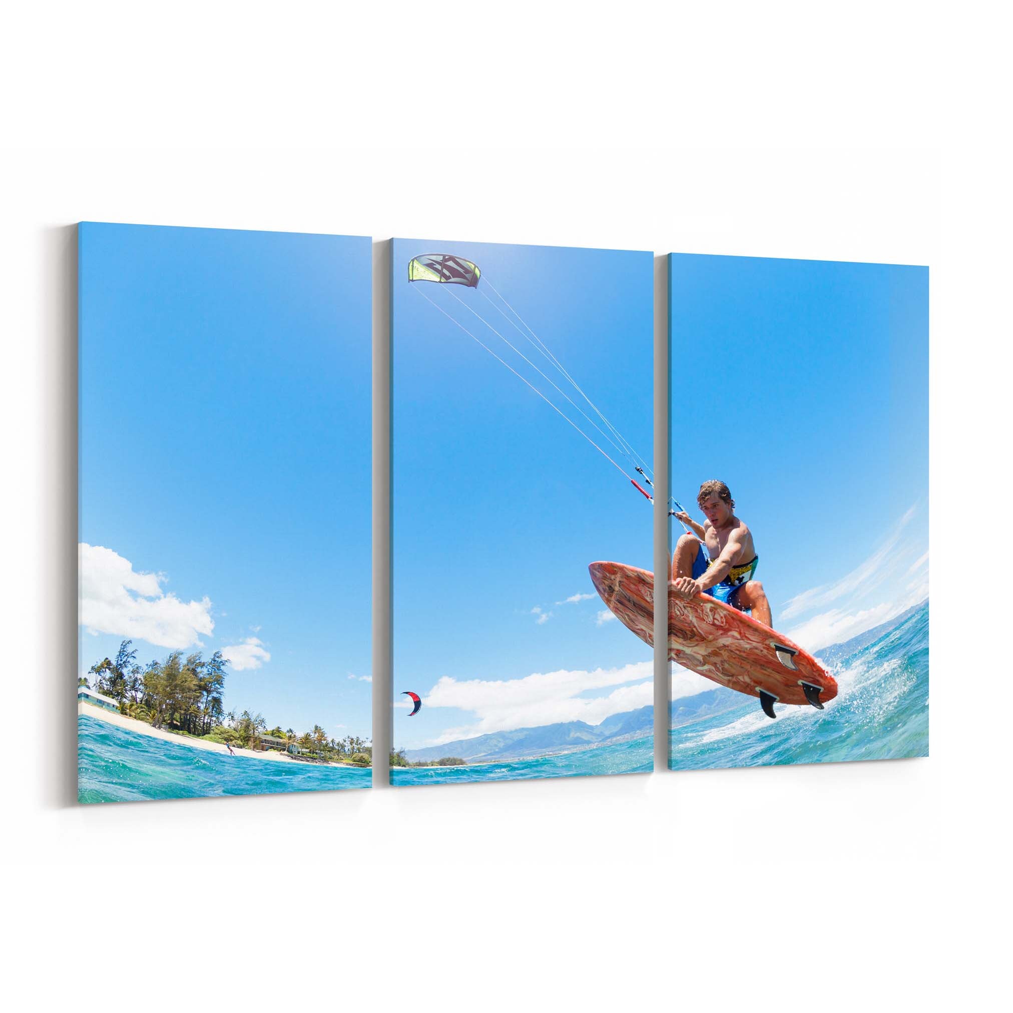 Kite Surfing Canvas Print Kite Surfing Wall Art Canvas | Etsy