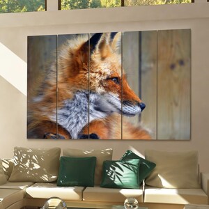 Red Fox Canvas Print Red Fox Wall Art Canvas Multiple Sizes | Etsy