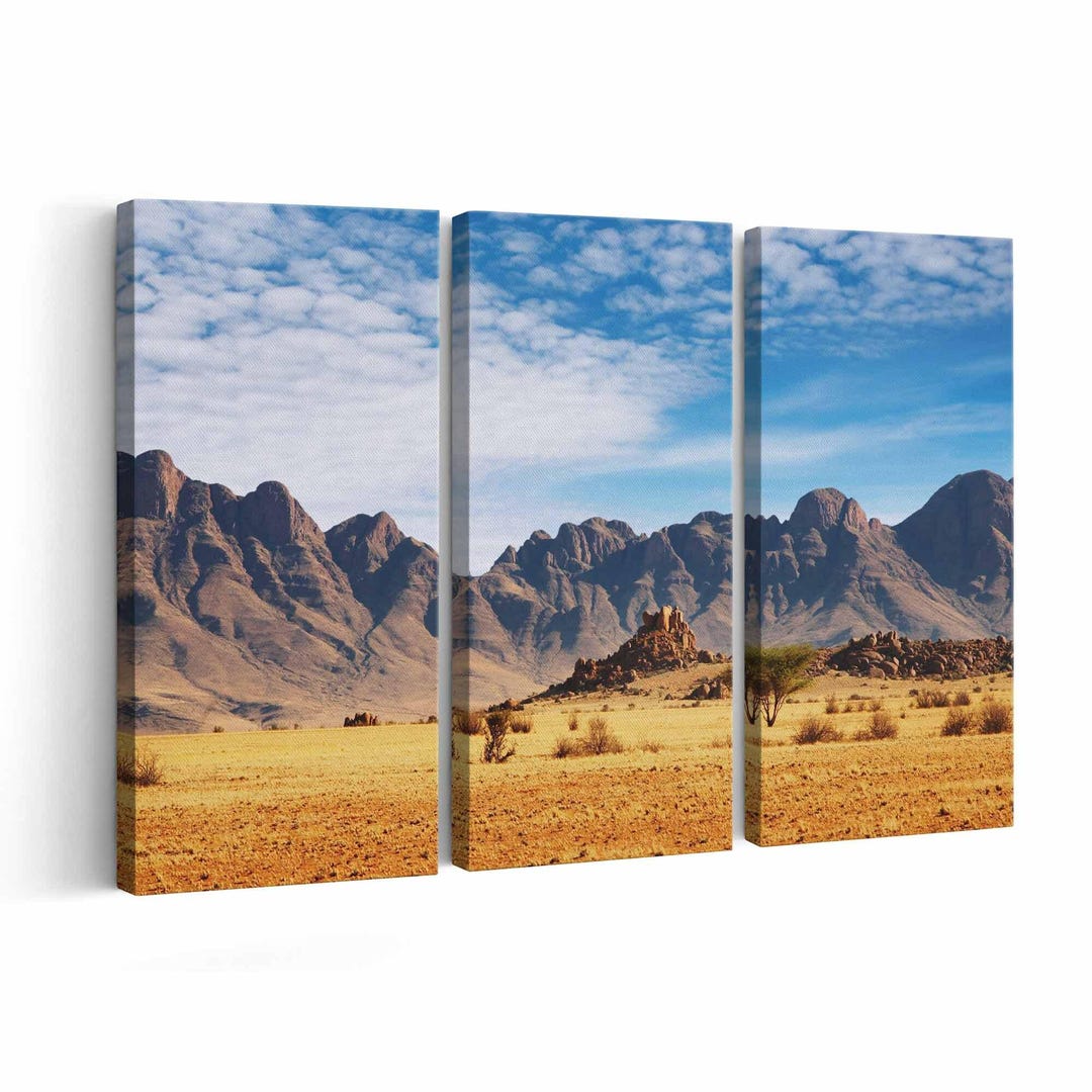 Namib Desert Wall Art | Canvas or Poster Print (framed) | Color / Black ...