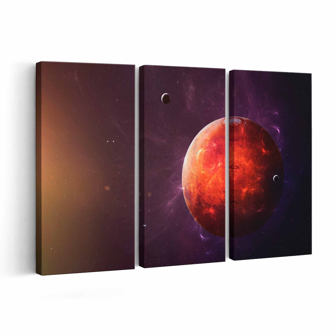 Mars Canvas Print || Mars Wall Art || Mars Poster || Mars Home Decor ...