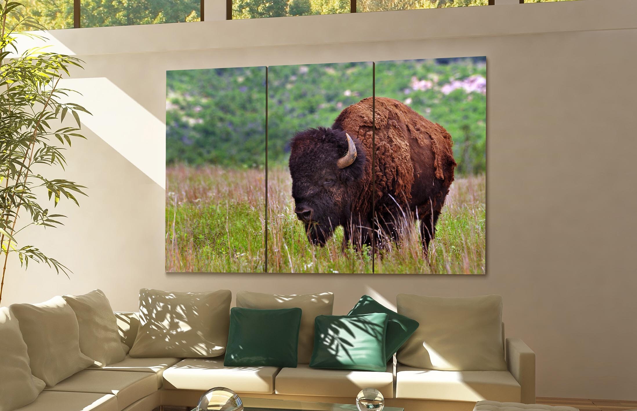 American Buffalo Canvas Print American Buffalo Wall Art Canvas | Etsy