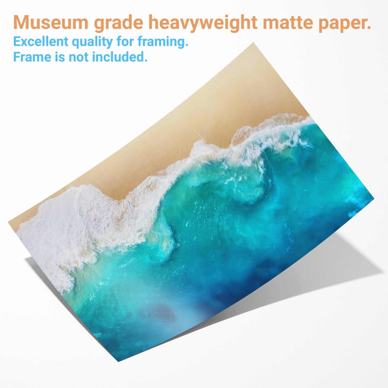 Ocean Top View Canvas Print Ocean Top View Wall Art - Etsy