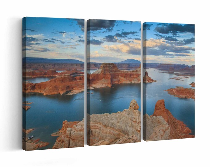 Lake Powell Canvas Print Lake Powell Wall Art Lake Powell Poster Lake ...