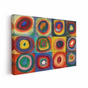Squares With Concentric Circles Wassily Kandinsky Canvas Print ...