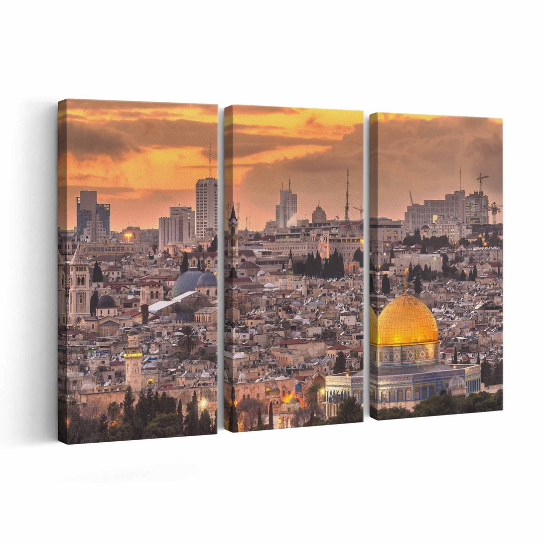 Jerusalem Skyline Canvas Print || Jerusalem Skyline Wall Art ...