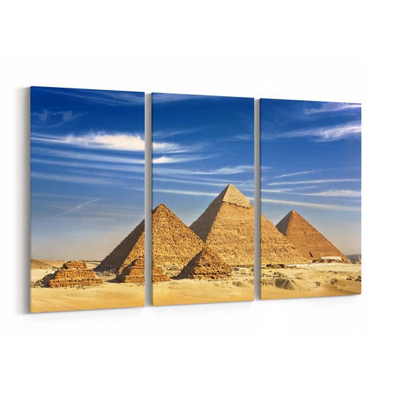 Pyramids Canvas Print Pyramids Wall Art Canvas Multiple Sizes | Etsy