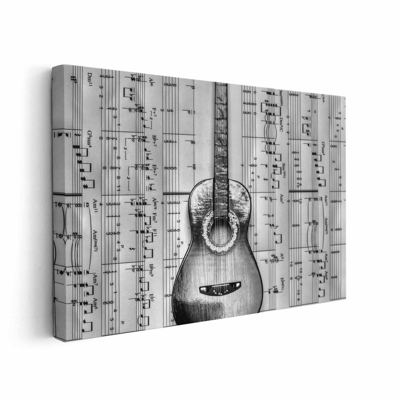 Guitar Canvas Print Guitar Wall Art Guitar Poster - Etsy