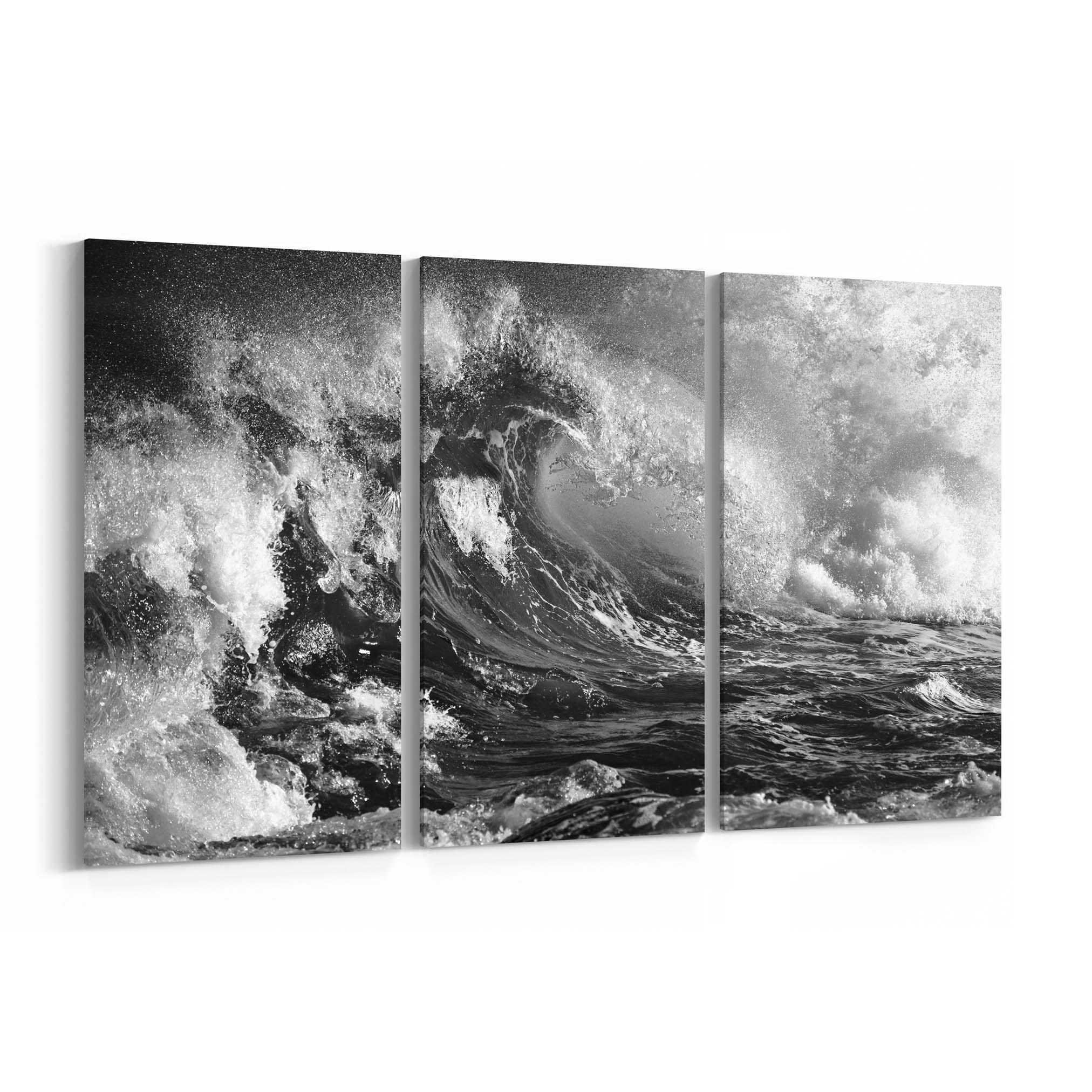 Ocean Wave Canvas Print Ocean Wave Wall Art Canvas Multiple | Etsy