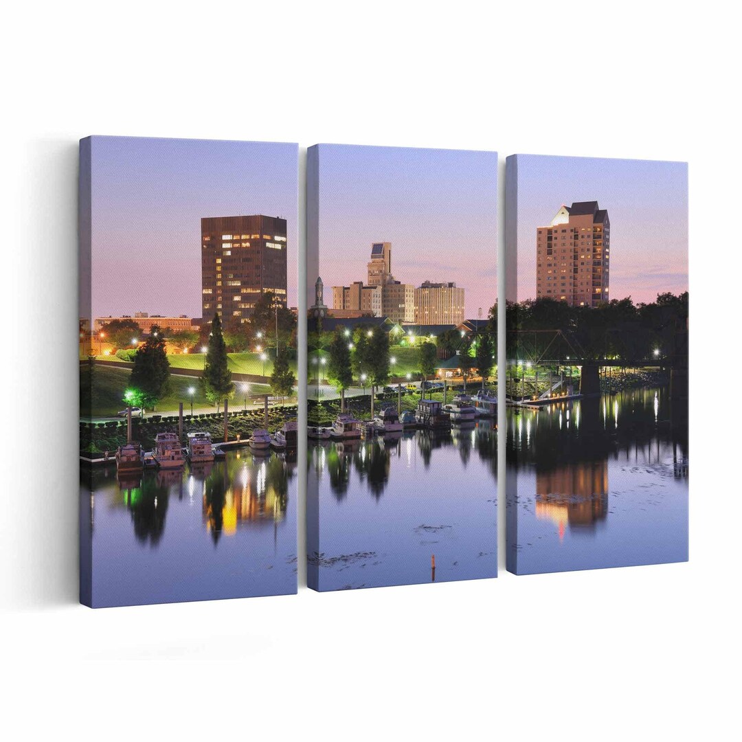 Augusta Skyline Wall Art | Canvas or Poster Print (framed) | Color ...