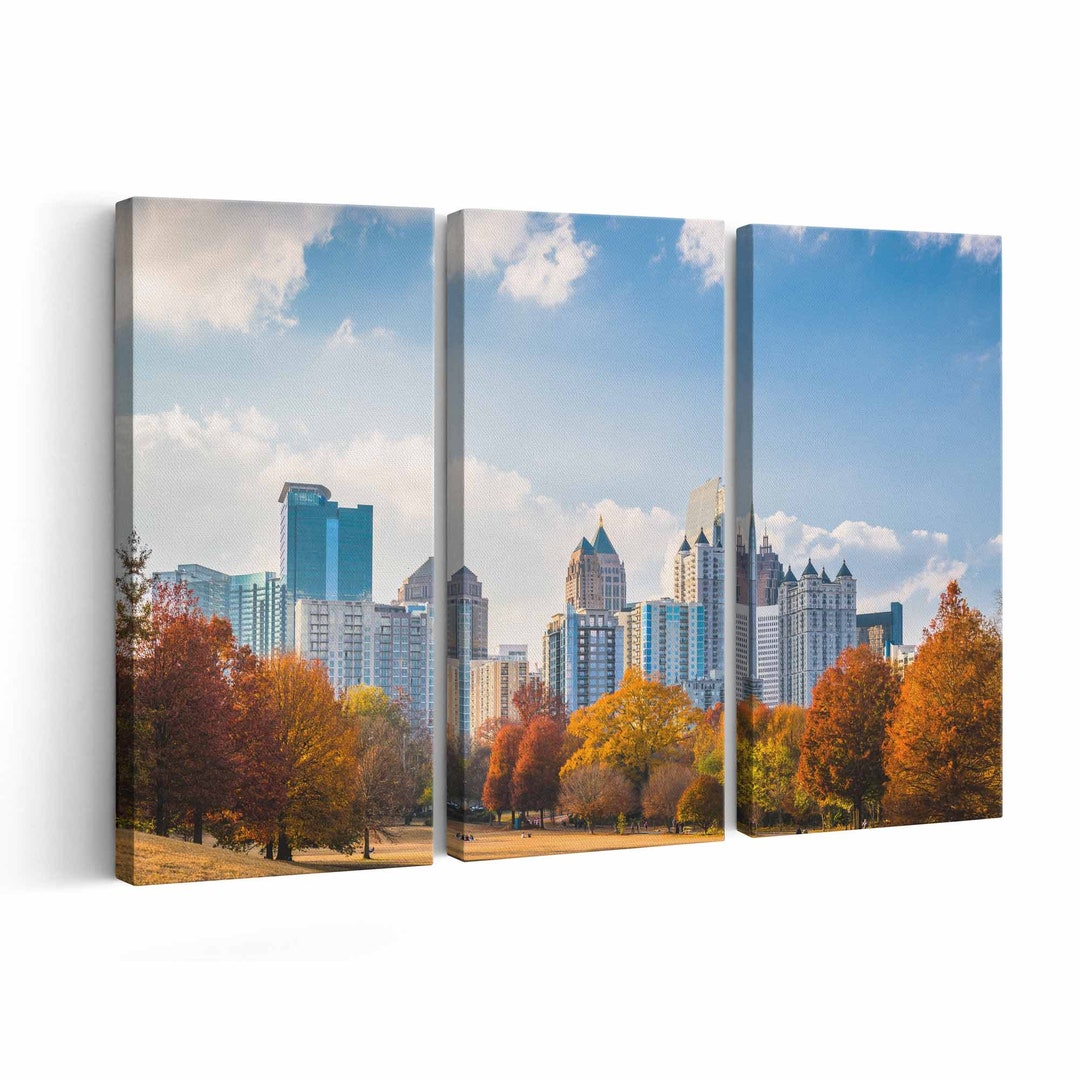 Piedmont Park Skyline Canvas Print || Piedmont Park Skyline Wall Art ...