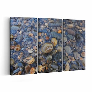 River Rocks Canvas Print || River Rocks Wall Art || River Rocks Poster ...