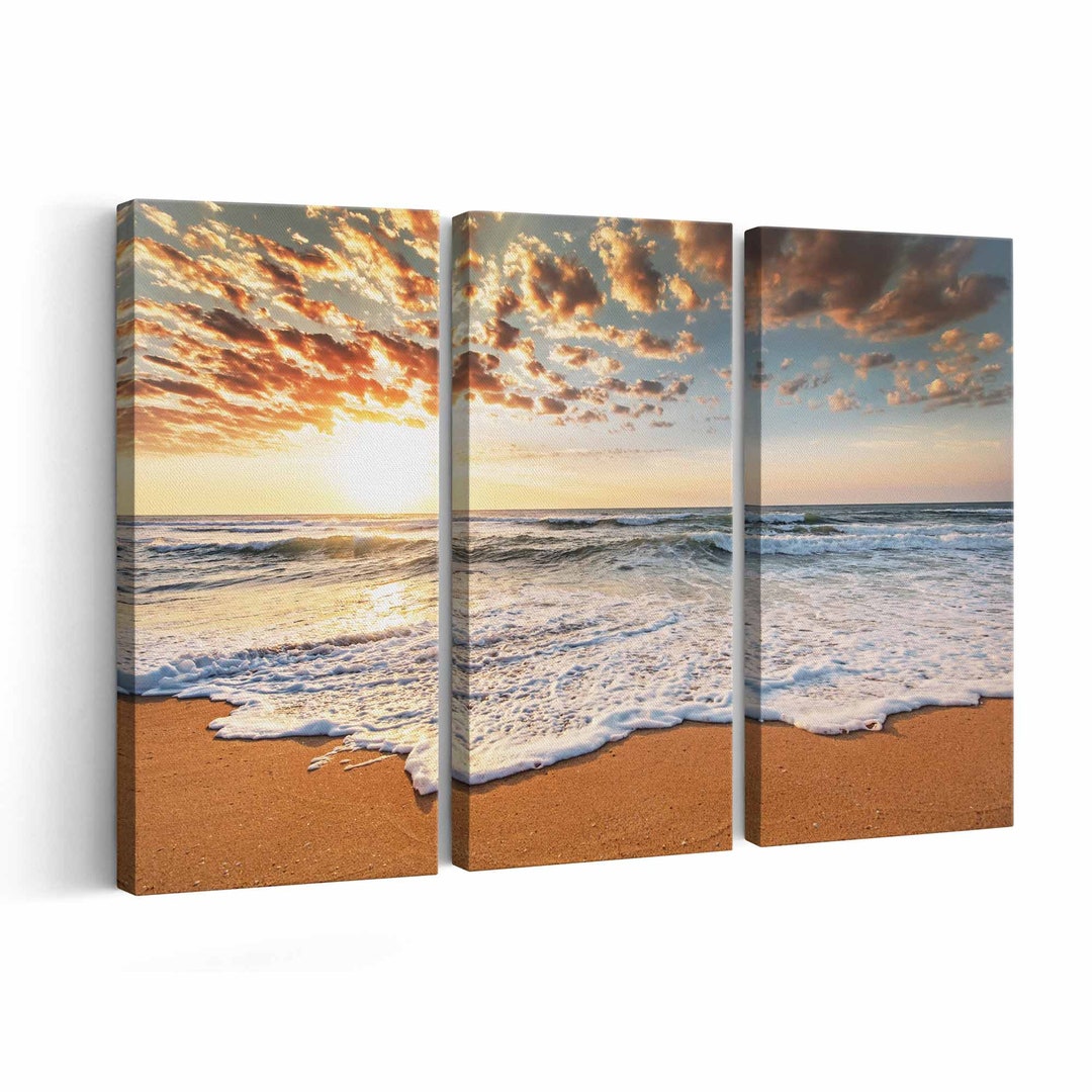 Ocean Beach Canvas Print || Ocean Beach Wall Art || Ocean Beach Poster ...