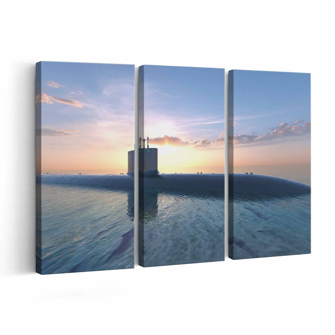 Submarine Canvas Print || Submarine Wall Art || Submarine Poster ...