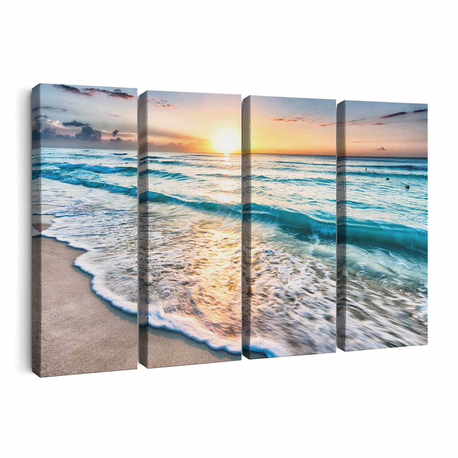 Ocean Beach Canvas Print Ocean Beach Wall Art Canvas Multiple - Etsy