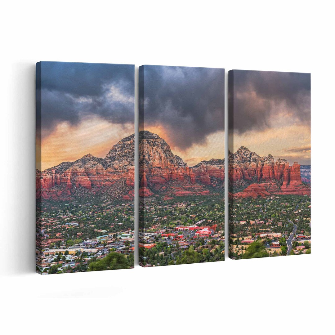 Sedona Skyline Canvas Print Sedona Skyline Wall Art Sedona Skyline ...