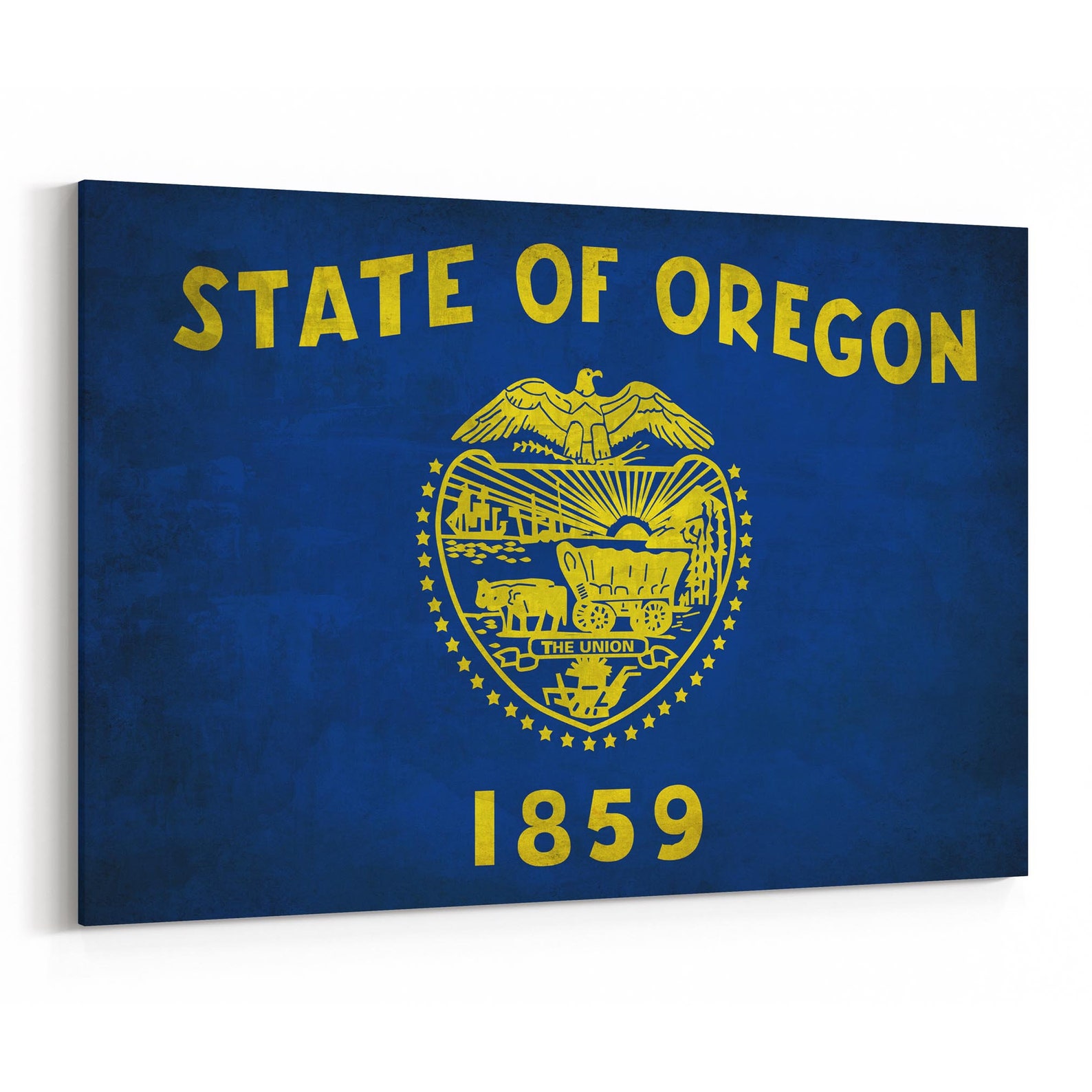 Oregon State Flag Canvas Print Oregon State Flag Wall Art | Etsy