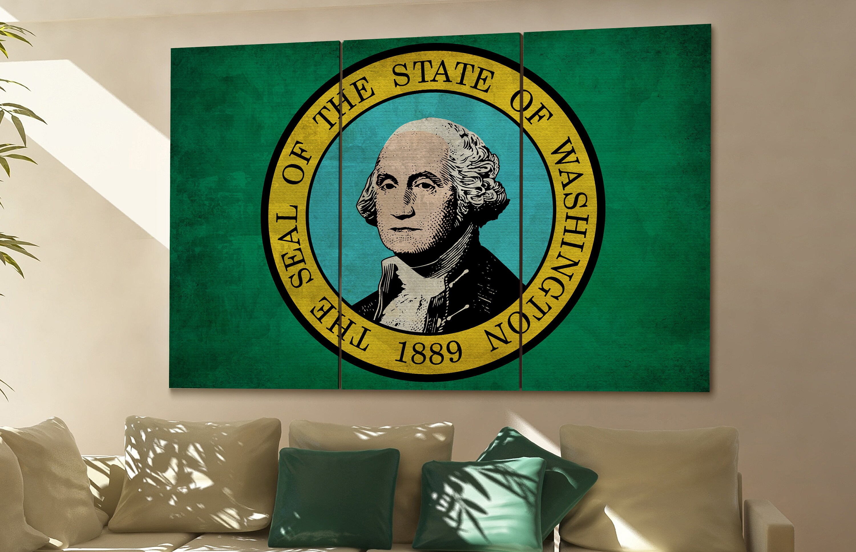Washington state flag Washington flag state of Washington Washington ...