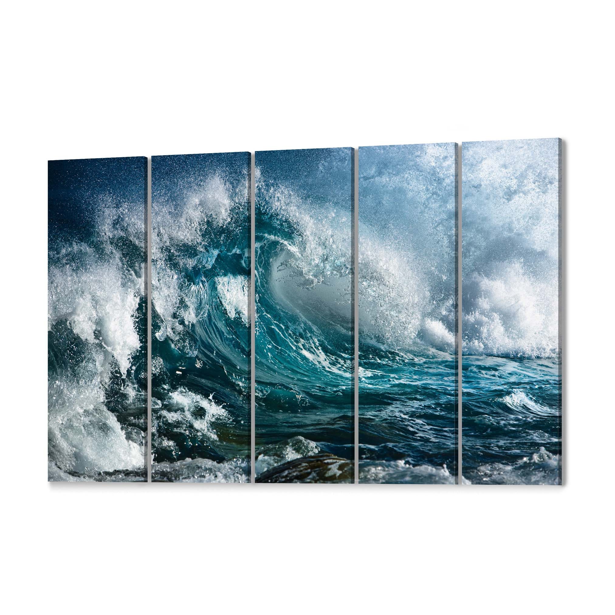 Ocean Wave Canvas Print Ocean Wave Wall Art Canvas Multiple | Etsy